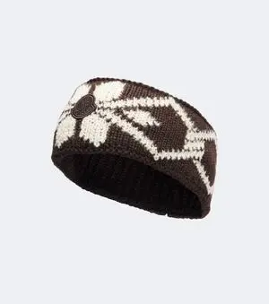 Moncler Wool-blend Headband - Brown