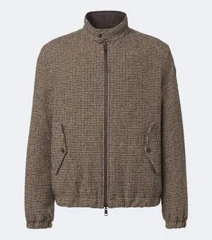 Moncler Ebrodel Reversible Wool-blend Down Jacket