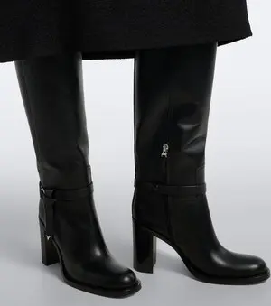Fendi Leather Knee-high Boots