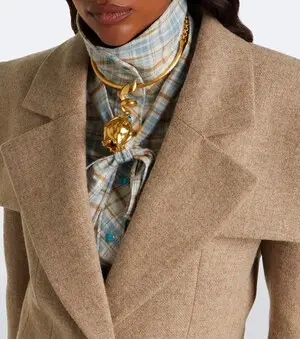 Chloé Caped Wool Blazer