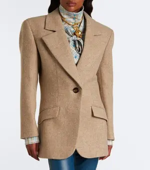 Chloé Caped Wool Blazer