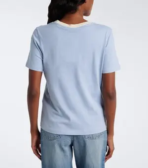 Chloé Logo Printed Cotton Jersey T-shirt