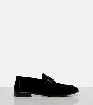 Saint Laurent Le Loafer Velvet Penny Loafers