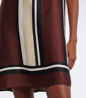 Faithfull The Brand Phylis Striped Satin Slip Dress