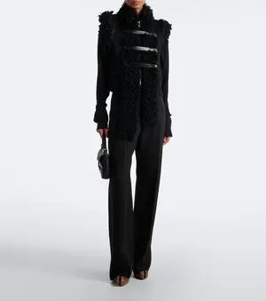 Fendi Baguette® 26424 Small Embellished Leather Shoulder Bag
