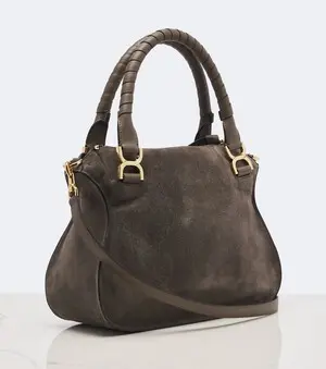 Chloé Marcie Medium Suede Shoulder Bag