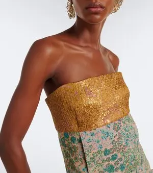 Dries Van Noten Jacquard Bustier