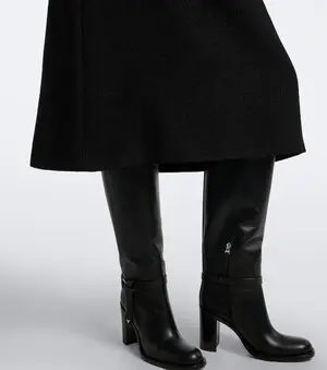 Fendi Wool-blend Boucle Midi Skirt