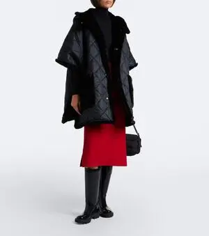 Moncler Wool And Cashmere-blend Midi Skirt
