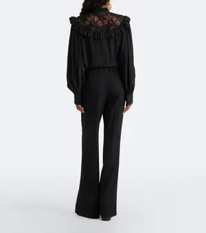 Chloé Virgin Wool Wide-leg Pants