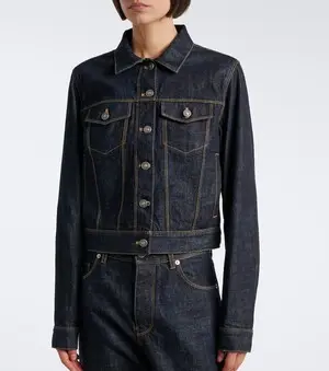 Fendi Cropped Denim Jacket