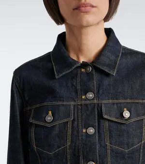 Fendi Cropped Denim Jacket