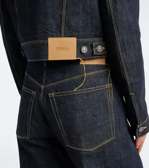Fendi Cropped Denim Jacket