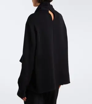 Balenciaga Silk And Wool Blouse