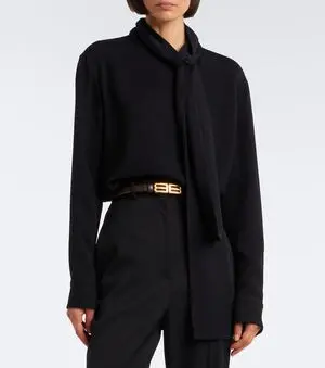 Balenciaga Silk And Wool Blouse
