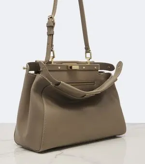 Fendi Peekaboo® Small Leather Tote Bag