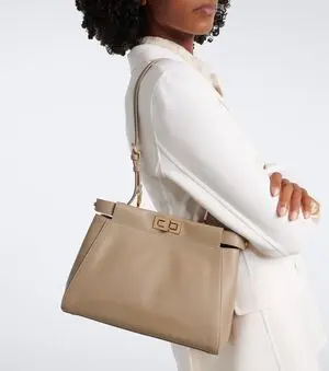 Fendi Peekaboo® Small Leather Tote Bag