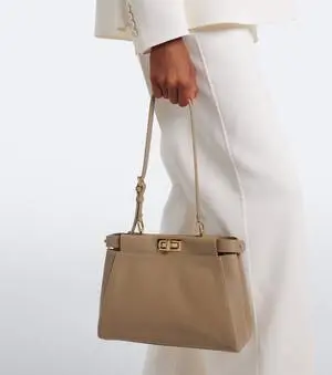 Fendi Peekaboo® Small Leather Tote Bag