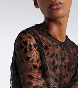 Fendi Sheer Lace Top
