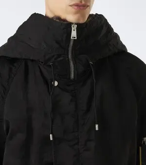 Fendi Shearling-trimmed Technical Blouson Jacket