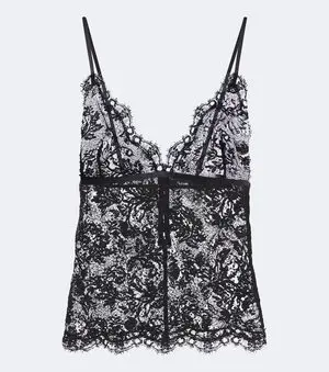 Isabel Marant Étoile Adiena Silk-blend Lace Camisole - Black