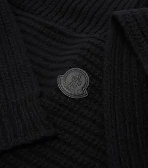 Moncler Ribbed-knit Wool And Cashmere Hood