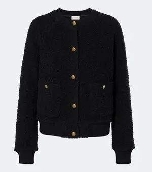 Moncler Boucle Cardigan - Black