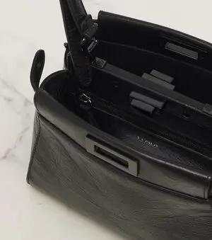 Fendi Peekaboo® Mini Leather Tote Bag