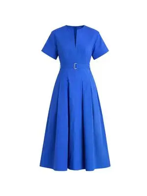 Simkhai Corinne Belted Flared Midi Dress