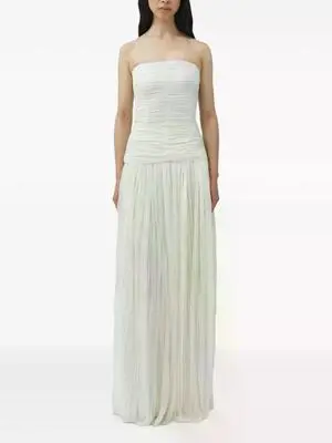 Simkhai Danielle Crinkle-jersey Bustier Maxi Gown