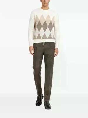 BALLANTYNE Argyle Cashmere Sweater