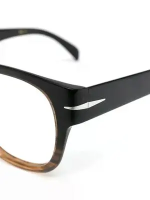 DB EYEWEAR BY DAVID BECKHAM Two-tone Square Glass Frames