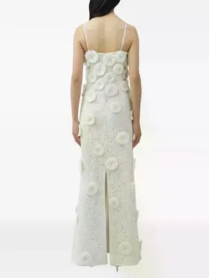 Simkhai Maven Floral-raffia Slim-fit Maxi Dress