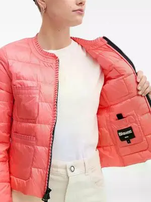 BLAUER. Classical Chic Ruffled Quilted Puffer Jacket