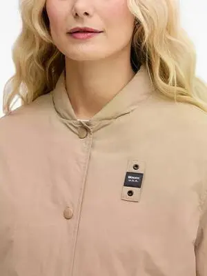 BLAUER. Olivia Logo-patch Button-up Bomber Jacket