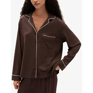 THE WHITE COMPANY Relaxed-fit Piped Jersey Pyjama Set