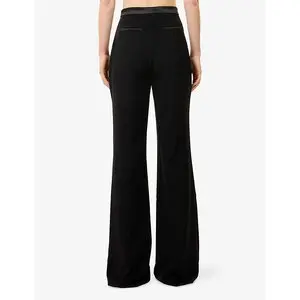 NADINE MERABI Charlotte Wide-leg Woven Trousers