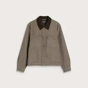 FRIZMWORKS Heavy Canvas Storm Trucker Jacket - Mud