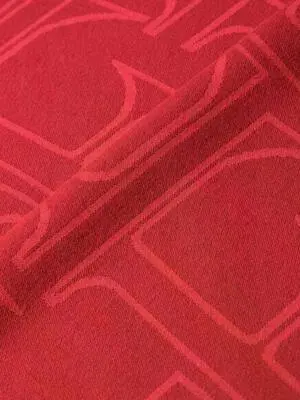 Elisabetta Franchi Frayed-hem Scarf - Red