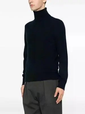 Sandro Cashmere Turtleneck Sweater - Blue