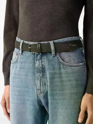 Zegna Woven-design Buckle-fastening Belt