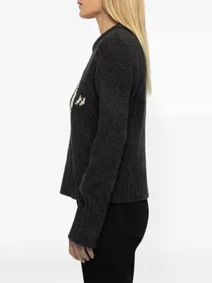 Zadig&Voltaire Intarsia-knit Merino-wool Sweater