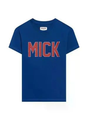 Zadig&Voltaire Mick Strass-embellished T-shirt - Blue
