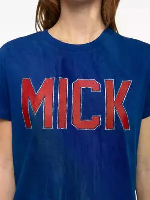 Zadig&Voltaire Mick Strass-embellished T-shirt - Blue