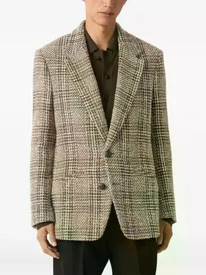 Zegna Check Wool-blend Blazer - Neutrals