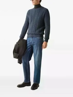 Zegna Light Mélange Oasi Cashmere Crewneck Sweater