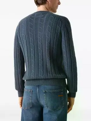 Zegna Light Mélange Oasi Cashmere Crewneck Sweater