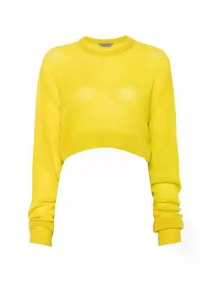 Balenciaga Crew-neck Cropped Sweater