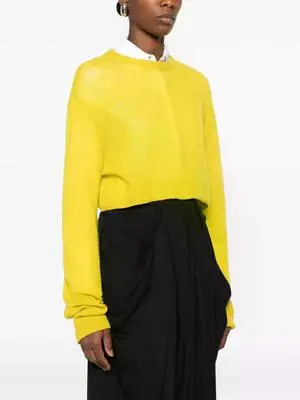 Balenciaga Crew-neck Cropped Sweater
