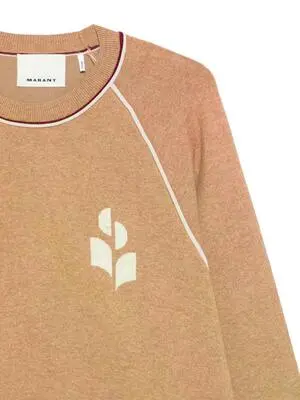 MARANT Logo-embroidered Raglan-sleeve Sweater